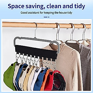 Letohoumia Hat Racks for Baseball Caps (Hangers Included), 2 Pack Baseball Hat Organizer Hanger for Closet, Hat Storage Rack with 20 Clips for Men Boy Women Christmas Gifts