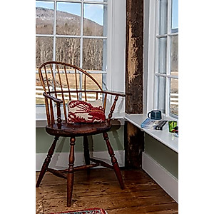 Chandler 4 Corners Artist-Designed Red Lobster Hand-Hooked Wool Decorative Throw Pillow (8” x 12”)