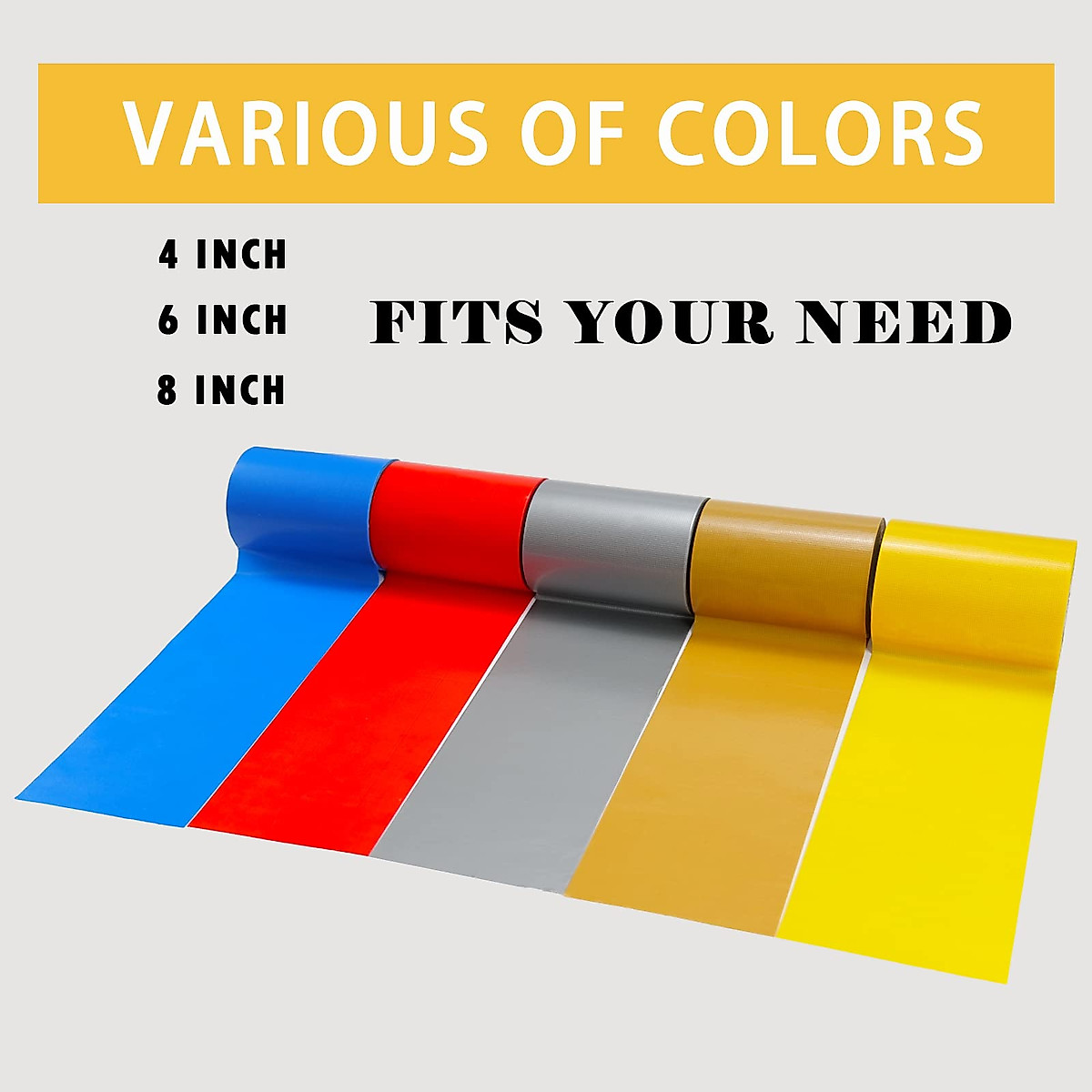 Autrends Super Strong Duct Tape 4 Inches Multi-Purpose Duct Tape Heavy Duty Waterproof Duct Tape for Crafts & Home Improvement 32 ft, Black