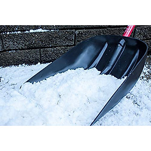 Bully Tools 92400 Snow/Grain Shovel. Fiberglass Dgrip Handle.