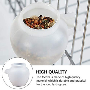 Balacoo 15pcs Plastic Birdcage Bird Feeder Food Dish Cage Parakeet Food Bowl Parrot Feeders Water Bowls Cockatiel Drinking Bowls for Parrot Parakeet Cockatiel Bird