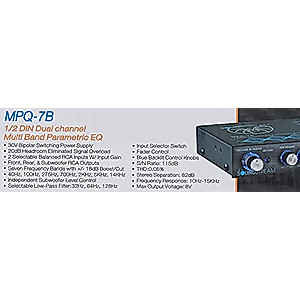 Soundstream MPQ-7B 7-Band 1/2 DIN Equalizer