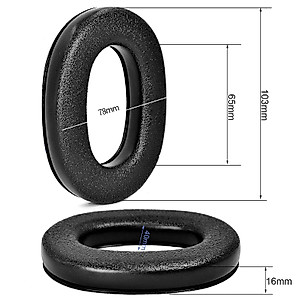 Ear Pads for 3M WorkTunes Connect Hearing Protector,1 Pair Ear Cushions Replacement (TPU)