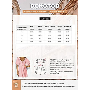 Dokotoo Summer Dresses for Women 2023 Casual Wedding Guest Spring Sexy V-Neck Drawstring Cap Sleeve Elegant Short Beach Dresses Mini Dress White