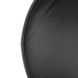 Round Wood Serving Tray Wooden Plate Tea Food Server Dishes Water Drink Platter