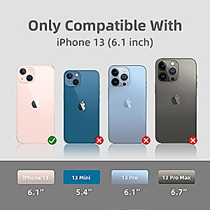 K TOMOTO Compatible with iPhone 13 Case, [Drop Protection] [Anti-Scratch] Shockproof Liquid Silicone Anti-Fingerprint Cover with Microfiber Lining Phone Case for iPhone 13 6.1" (2021), White