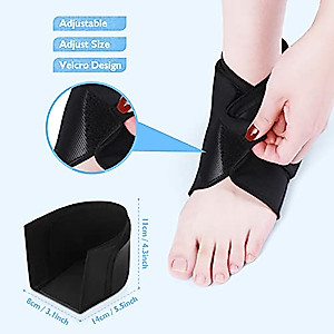 Helthrelife Heel Ice Pack for Pain Relief, Gel Ankle Ice Pack Wrap Adjustable for Heel Pain, Plantar Fasciitis, Achilles Tendinitis, Dry Cracked Heels, Sprain, Sports Injuries Pack of Two