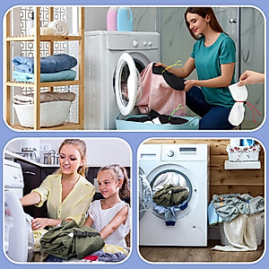 Lineshading 49 Pcs Laundry Strap Sock Clips Set Includes 24 Pcs Laundry Strap with Buckle and 25 Pcs Sock Clips for Laundry Nylon Strap Sock Organizer Accessories Tools for Washing Machine and Dryer