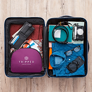 Traveling Backpack- Foldable Collapsible Lightweight Backpack for Travel (Leila Purple) 35 liters