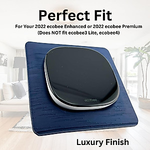 Blue Shimmer Square Wall Plate for Ecobee Smart Thermostat Enhanced and Premium Cover Trim Backplate