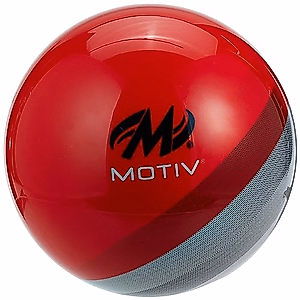 On The Ball Bowling Motiv Velocity Spare Bowling Ball - Red/Grey 10lbs
