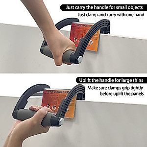 Sutekus Plywood Carrier Panel Carrier Heavy Duty Drywall Carrying Tool Metal Gripper/Clamps For Moving Panels