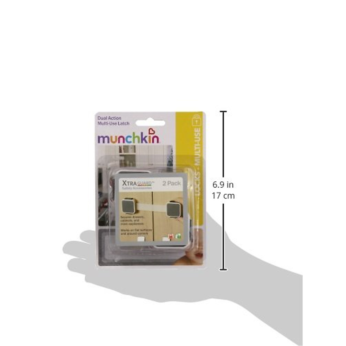 Munchkin® Xtraguard Dual Action Multi Use Latches, 2 Count