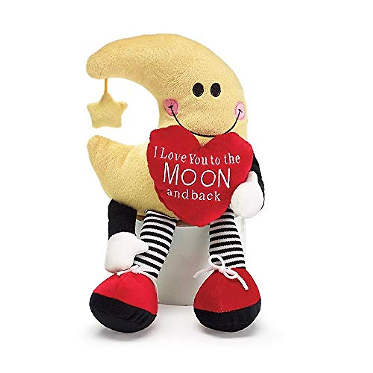 Burton & Burton 9739373 Valentine I Love You to The Moon and Back Plush Toy, 12 inches