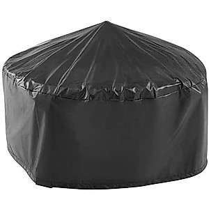 LEEKOUS Owen Park Round Wood Burning Fire Pit，Outdoor fire, 28'' L x 28'' W x 19.68'' H