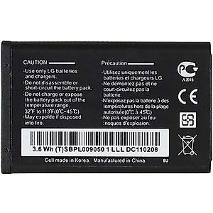 LG LGIP-531A 950mAh Replacement Battery For LG Feacher Flip Phones
