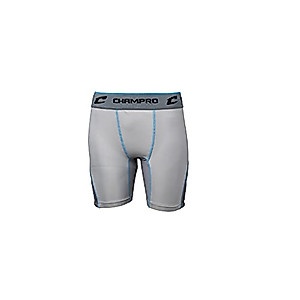 CHAMPRO Windmill Women's Sliding Short - Polyester/Spandex, Women's Medium, Grey
