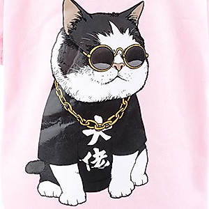 Zunea Pet Dog Cat Winter Coat for Small Dogs Puppy Jacket Clothes Soft Warm Cotton Padded Pullover Sweater Chihuahua Sweatshirt Yorkshire Clothing Apparel Pink XXL