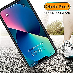 Battery Case for iPhone 13,7000mAh Ultra-Slim Portable Charger Case Rechargeable Battery Pack Charging Case Compatible with iPhone 13 (6.1 Inch)-Black