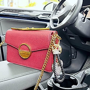 Crystal Car Keychain for Women with Bling Rhinestone Heart Shape Keychains Pendant Cute Keychain, Black Bling Heart Pretty Car key Chain Accessories for Women and Girls Gifts