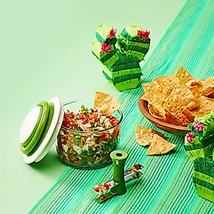 Chef'n VeggiChop Hand-Powered Food Chopper (Arugula), 5.5" x 5.5" x 5"