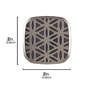 Lights by Night Decorative LED Night Light, Brushed Nickel Flower Design, Plug-in, Dusk to Dawn Sensor, UL-Certified, Home Décor, Ideal for Bedroom, Bathroom, Kitchen, Hallway, 54744, 2 Pack