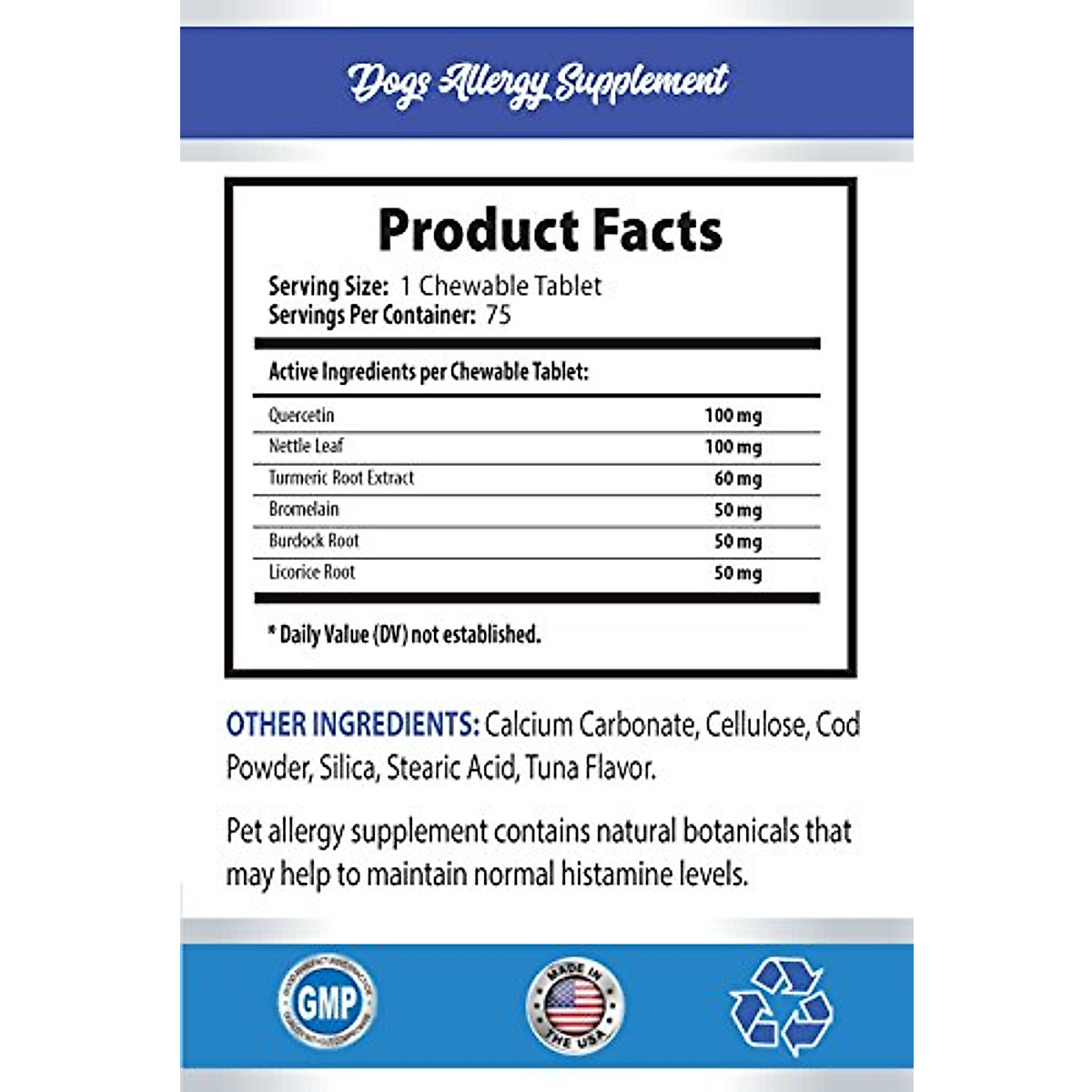 Dog Immune Support - Dog Allergy Relief - Advanced Formula Support - CHEWABLE - Dog Supplements for Skin and Coat - 2 Bottle (150 Chews)