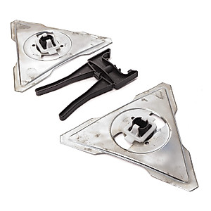 Robomow OEM FR-MRK6108A High Cut Blades, Silver