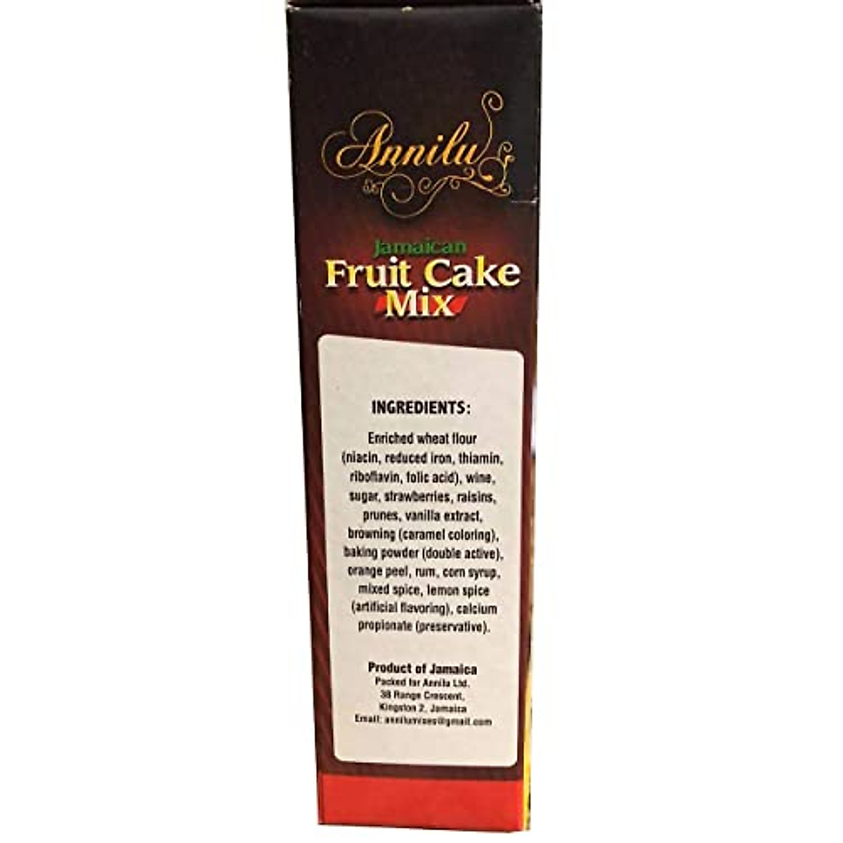 Jamaican Fruit Cake Mix - Annilu 1.7 Lb - Product of Jamaican