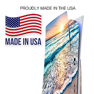 ITS A Skin Skins Compatible with Sony Playstation 5 Console Disc Edition - Protective Decal Overlay Stickers wrap Cover - Sunset on Beach