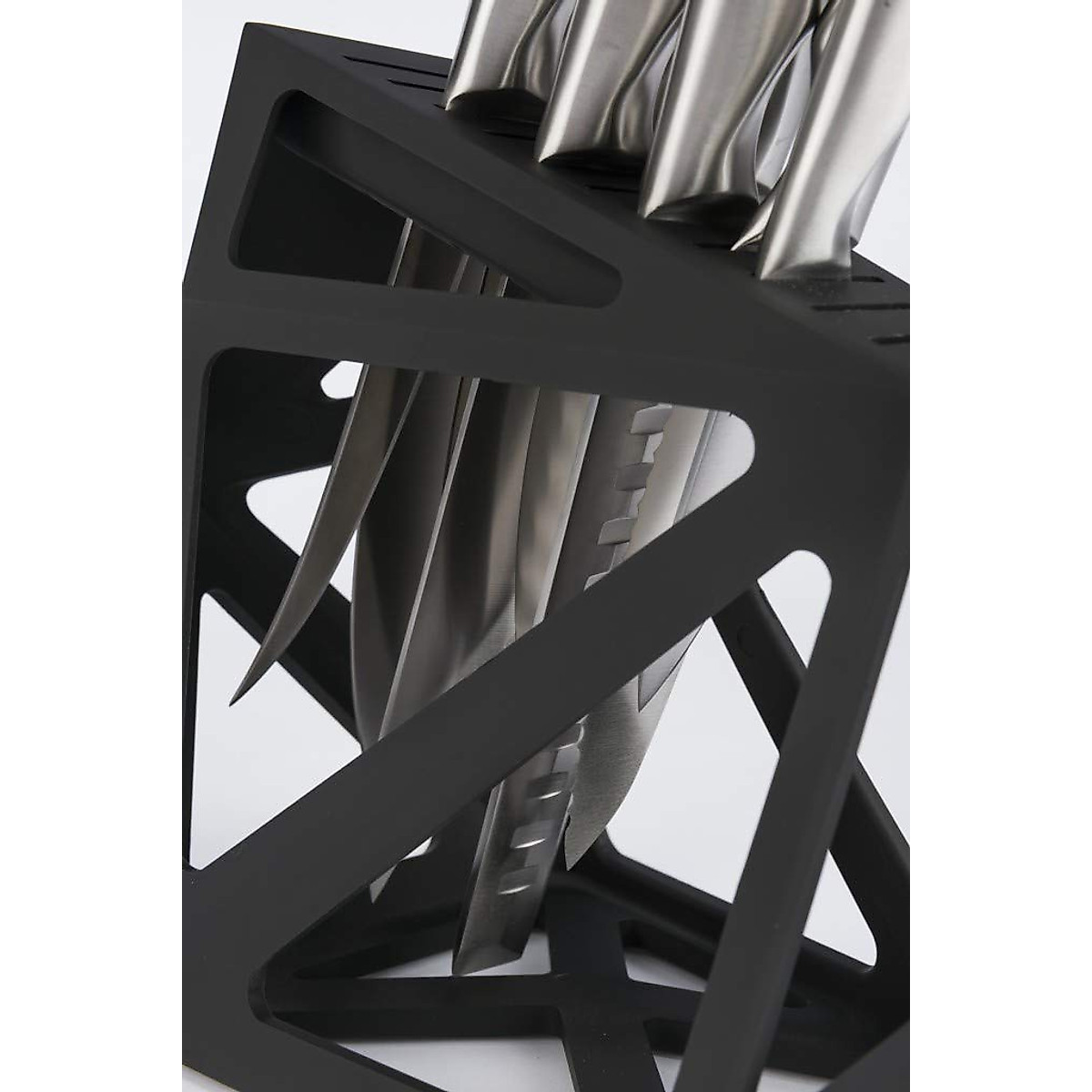 Edge of Belgravia ARONDIGHT Stainless Steel Chef Knife Set With Erogonomic Grip | Paring Knife, 6” Chef’s Knife, Bread Knife, and 7.5” Chef’s Knife. (Metallic,Pack Of 4)