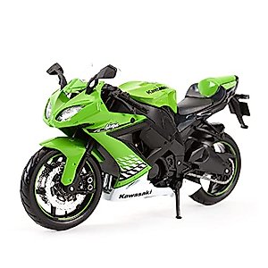 SQFZLL Die Cast Motorcycle Model 1:12 ZX-10R Black Die Cast Vehicles Collectible Hobbies Motorcycle Model Model for Friends (Color : B)