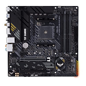 ASUS TUF GAMING B550M-PLUS WiFi II AMD AM4 (3rd Gen Ryzen) microATX motherboard (PCIe 4.0, WiFi 6 2.5Gb LAN, BIOS FlashBack, HDMI 2.1, USB 3.2 Gen 2, Addressable Gen 2 RGB header and AURA Sync)