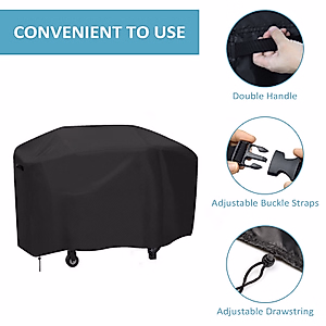 Fenghome Grill Cover for Blackstone Griddle 1883 28 inch, 5483 Outdoor Waterproof Flat Top Barbecue Covers, Fit Blackstone Model 1924 2147 2086 Griddle, 53 x 26 x 36 Inch