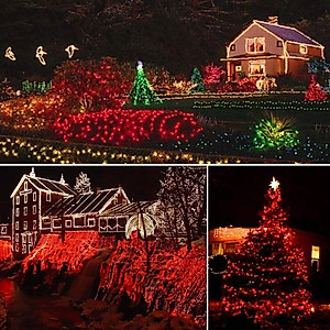 Toodour Solar String Lights, 2 Packs 72ft 200 LED 8 Modes Outdoor String Lights, Waterproof Solar Fairy Lights for Garden, Patio, Fence, Holiday, Party, Balcony Decorations (Purple)