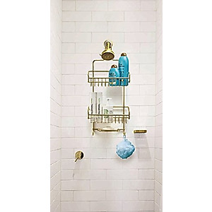 Better Houseware Extra Large Shower Caddy - Gold
