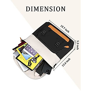 Messenger Bag for Women, 15.6 Inch Laptop Bags Computer Case with Shoulder Strap, Water Resistant Crossbody Carrying Laptop Sleeve Fashion Cute Work Briefcase for Travel School Office, Girl Gift Ideas