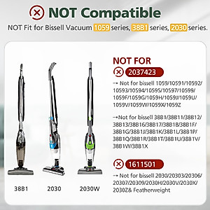 6 PACK 2033 Replacement Filter Compatible with Bissell Featherweight Stick Lightweight Bagless Vacuum Cleaner 20331, 20333, 20334, 20336, 20339, 2033M,6 Mesh Filter 6 Foam Filters, Replace # 1611508