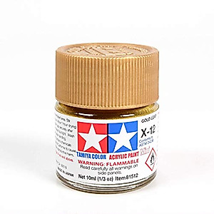 Tamiya Acrylic Mini X-12 Gold Leaf 10Ml Bottle