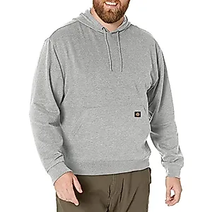 Dickies Men's Pullover Fleece Hoodie, Heather Gray, Large