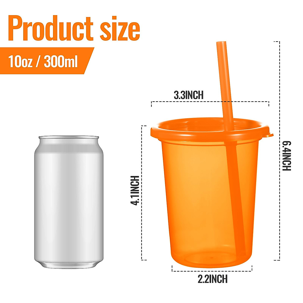 Nuanchu 12 Pcs Halloween Cups for Kids Plastic Tumbler with Lids and Straws 10 Oz Reusable Toddler Cups for Happy Halloween Party Gift Supplies (Trendy)