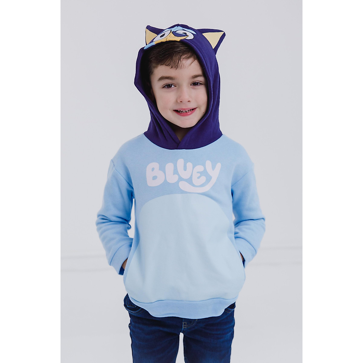 Bluey Little Boys Fleece Matching Family Cosplay Pullover Hoodie 6