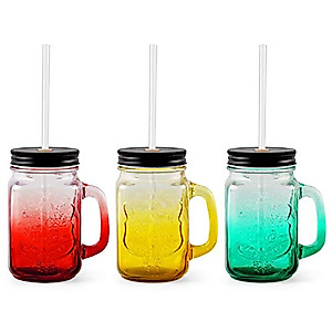 12 Pieces 11 Inches Clear Reusable Plastic Straws for Tall Cups, Tumblers and Mason Jars, BPA-Free Drinking Straw with 1 Cleaning Brush, NOT DISHWASHER SAFE