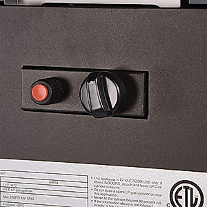 Barton Outdoor Propane Gas Fire Pit Patio Garden Flame w/Firepit Heater Weather Cover, ANSI Certificated 50,000BTU