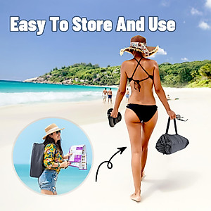 Portable Beach Mat Lounge Chair, Folding Lounge Chairs for Adults, Ideal Tanning Mat for Sunbathing, Beach Lounger for Patio Lightweight Camping Chairs