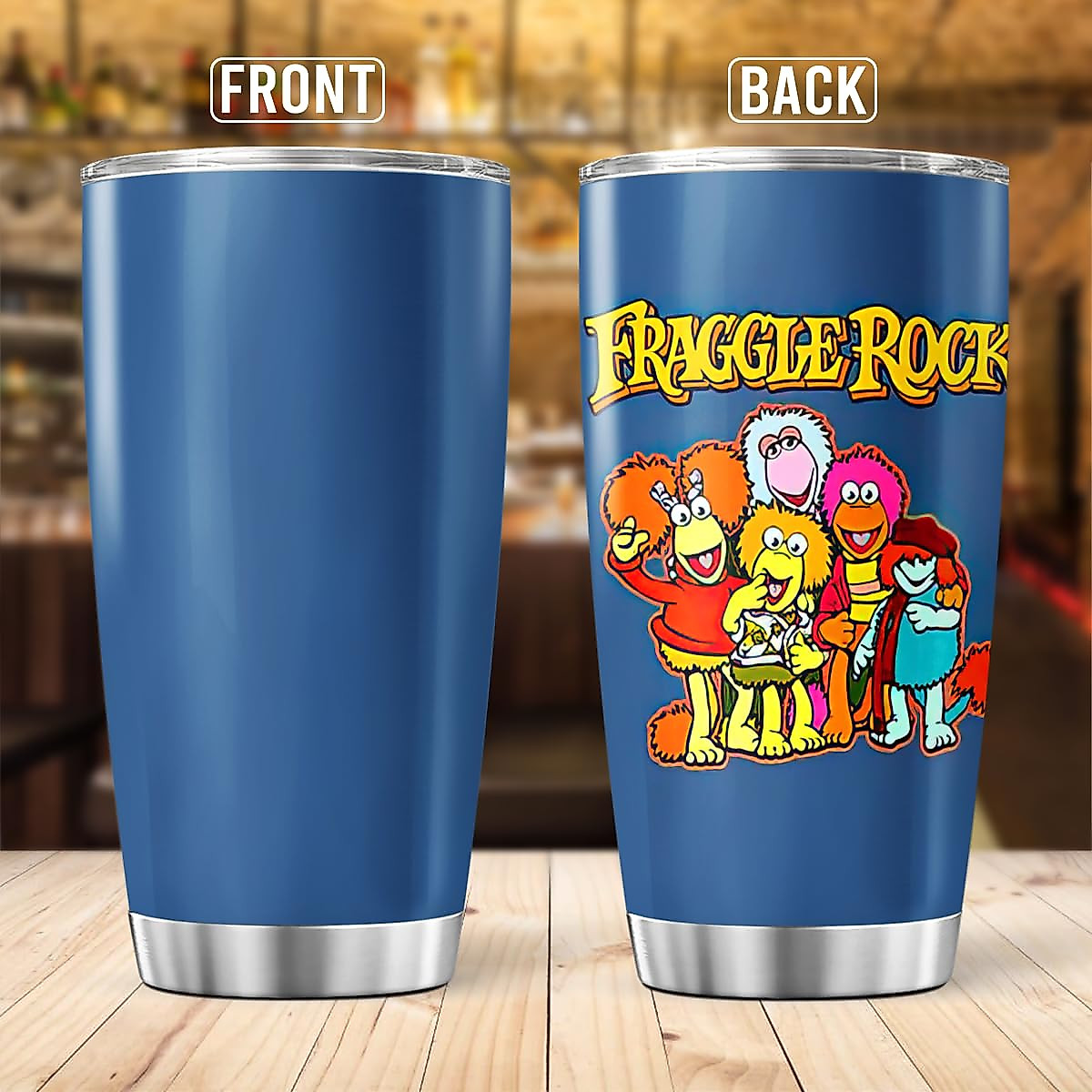 Tumbler Fraggle Steel Rock Tea Office Hot Coffee Stainless Iced Travel Insulated 20 30 Oz