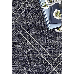 nuLOOM Roberge Diamonds Indoor/Outdoor Area Rug, 8' Square, Blue