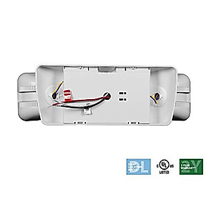 NICOR Lighting Emergency Adjustable LED Light Fixture (EML1-10-UNV-WH) , White