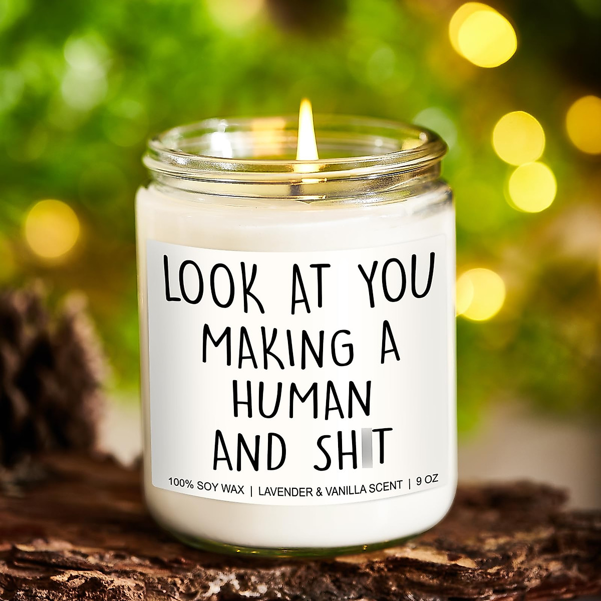 Younift Look at You Making a Human Candle, New Mom Gifts, New Dad Gifts, New Parents Gifts for Couples, Gender Reveal Gifts, Christmas, Funny Baby Shower Gifts, Pregnancy Gifts for Expecting Mom