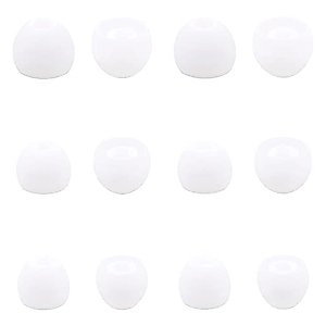 ALXCD Ear Tips Compatible with Senso Headphones, S/M/L 3 Sizes 6 Pairs Replacement Soft Silicone Earbud Tips Eartips, Replacement for Senso Earbuds, White